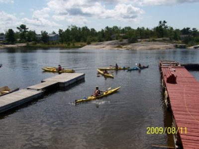 Sea kayaking on Georgian Bay Ontario - Key Harbour Lodge